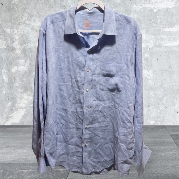 J Mclaughlin | Shirts | J Mclaughlin Gramercy Classic Linen Shirt ...